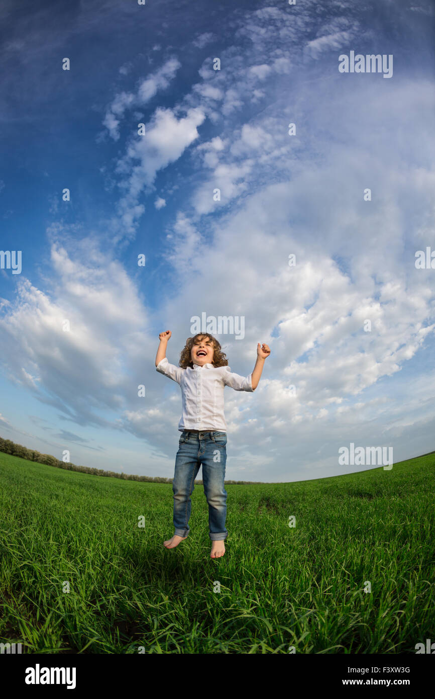 Happy childhood cheerful kid hi-res stock photography and images - Alamy