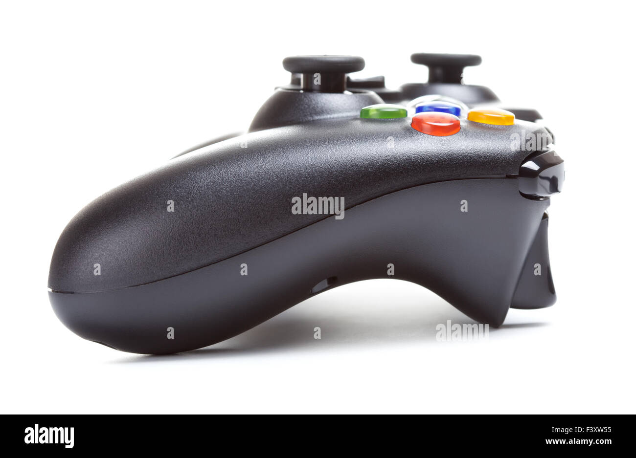 Gamepad icon black background white hi-res stock photography and images ...