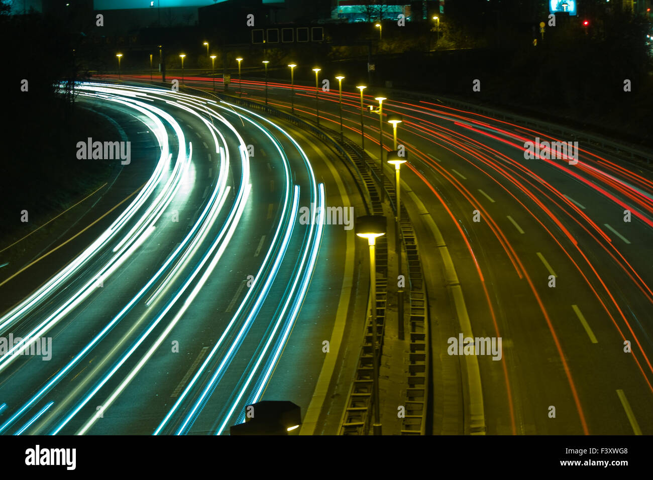 highway, street, evening Stock Photo - Alamy
