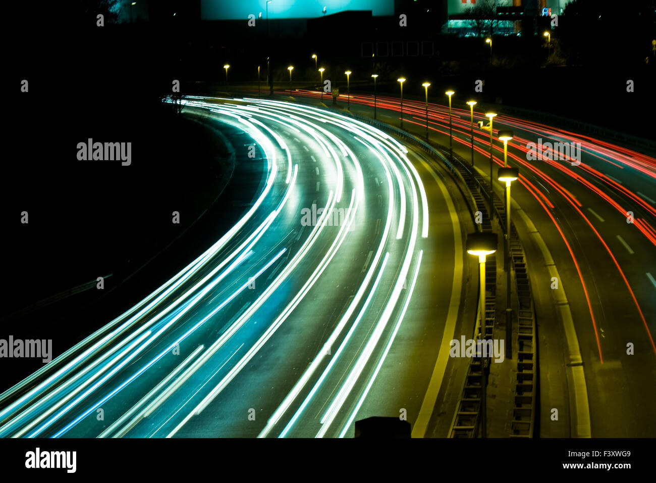 highway, street, evening Stock Photo - Alamy