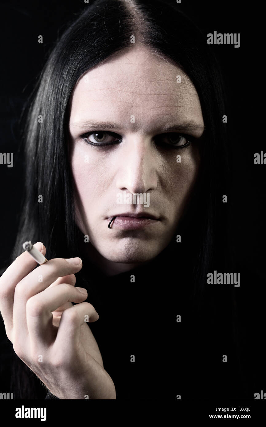 Passionate smoker hi-res stock photography and images - Alamy