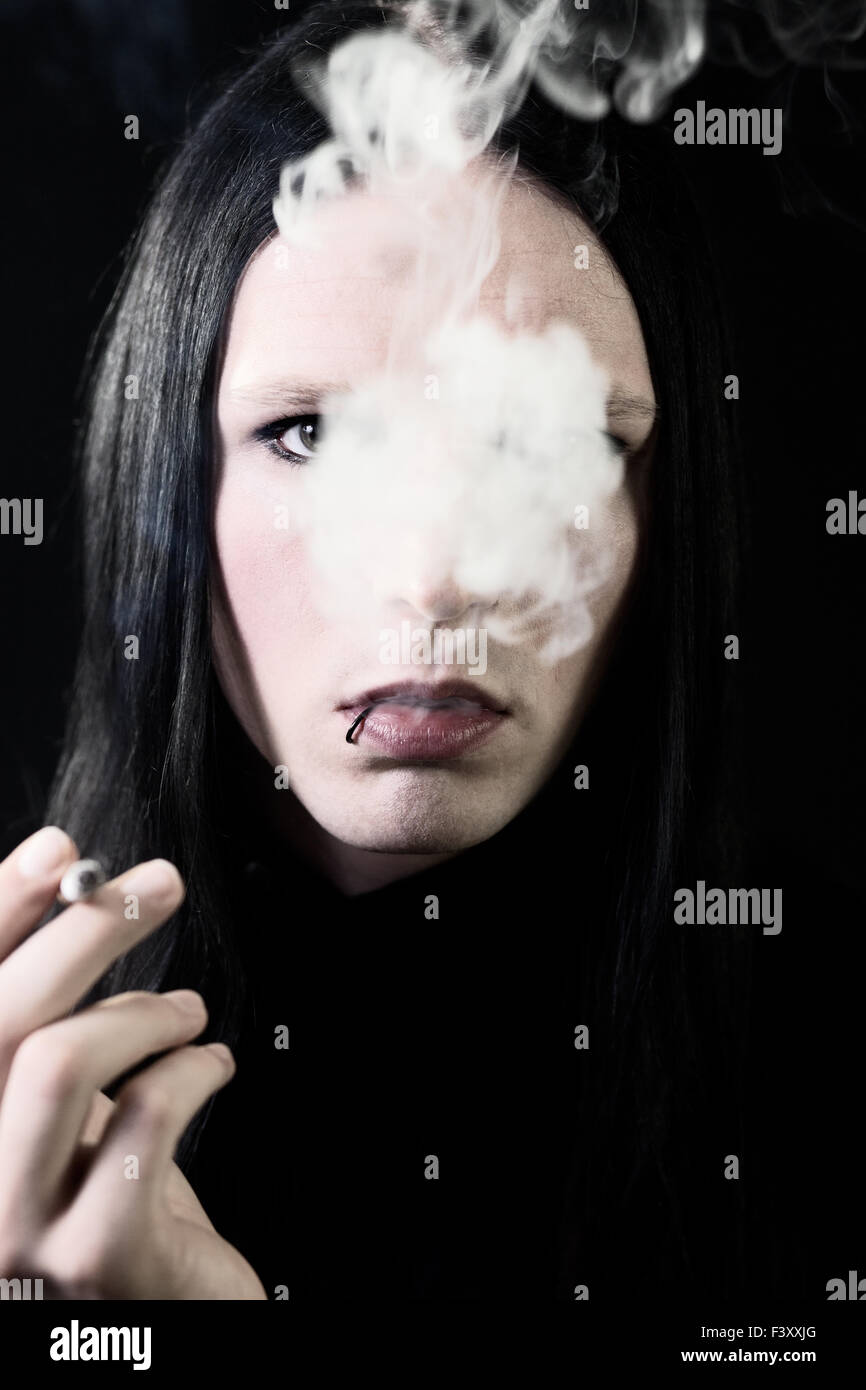 Passionate smoker hi-res stock photography and images - Alamy