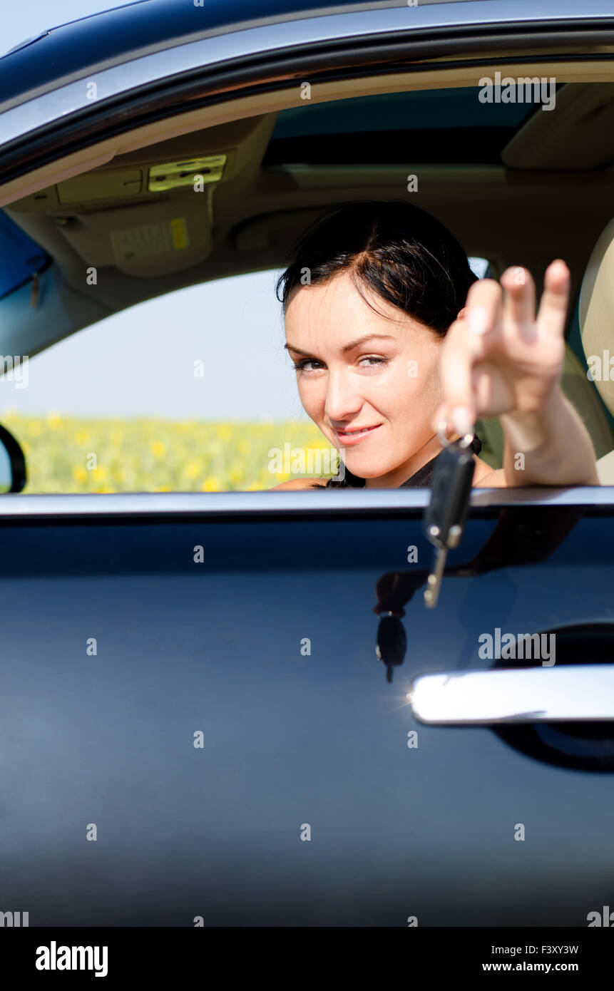 Female driver hi-res stock photography and images - Alamy