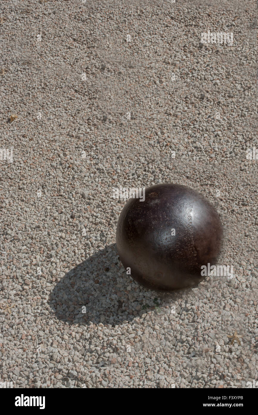 Black iron ball hi-res stock photography and images - Alamy