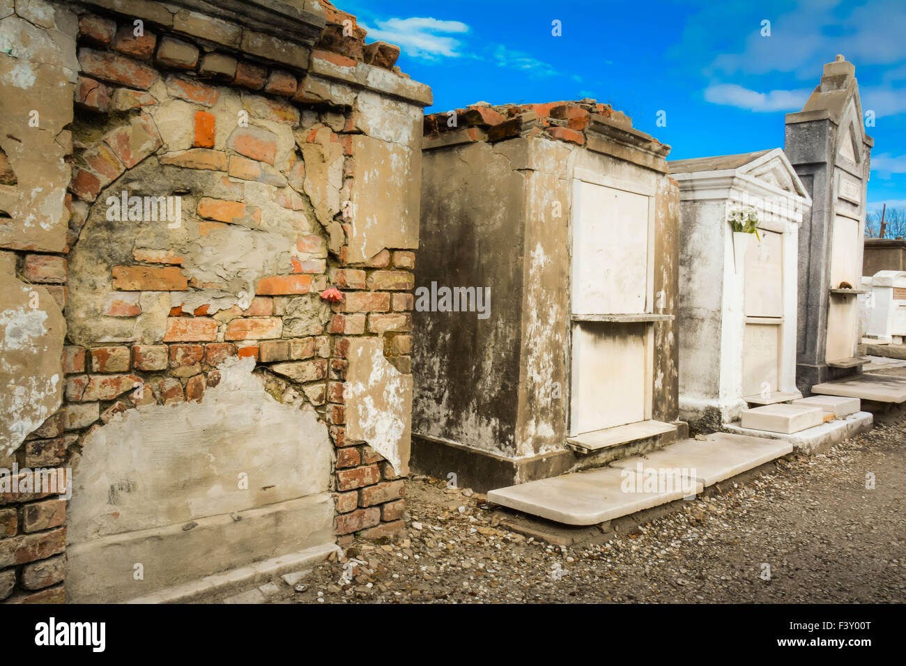 Crumbling, legendary, above ground crypts in the oldest and most famous ...