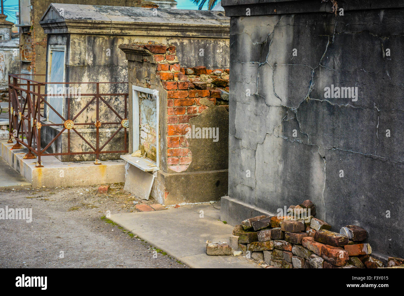 Crumbling, legendary above ground crypts in the oldest and most famous ...