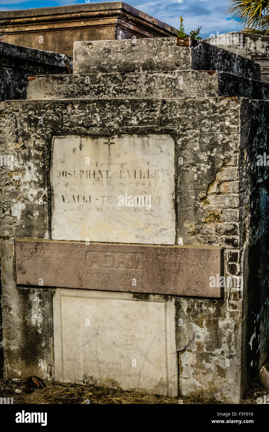 Historic and legendary above ground crypts in the oldest and most ...