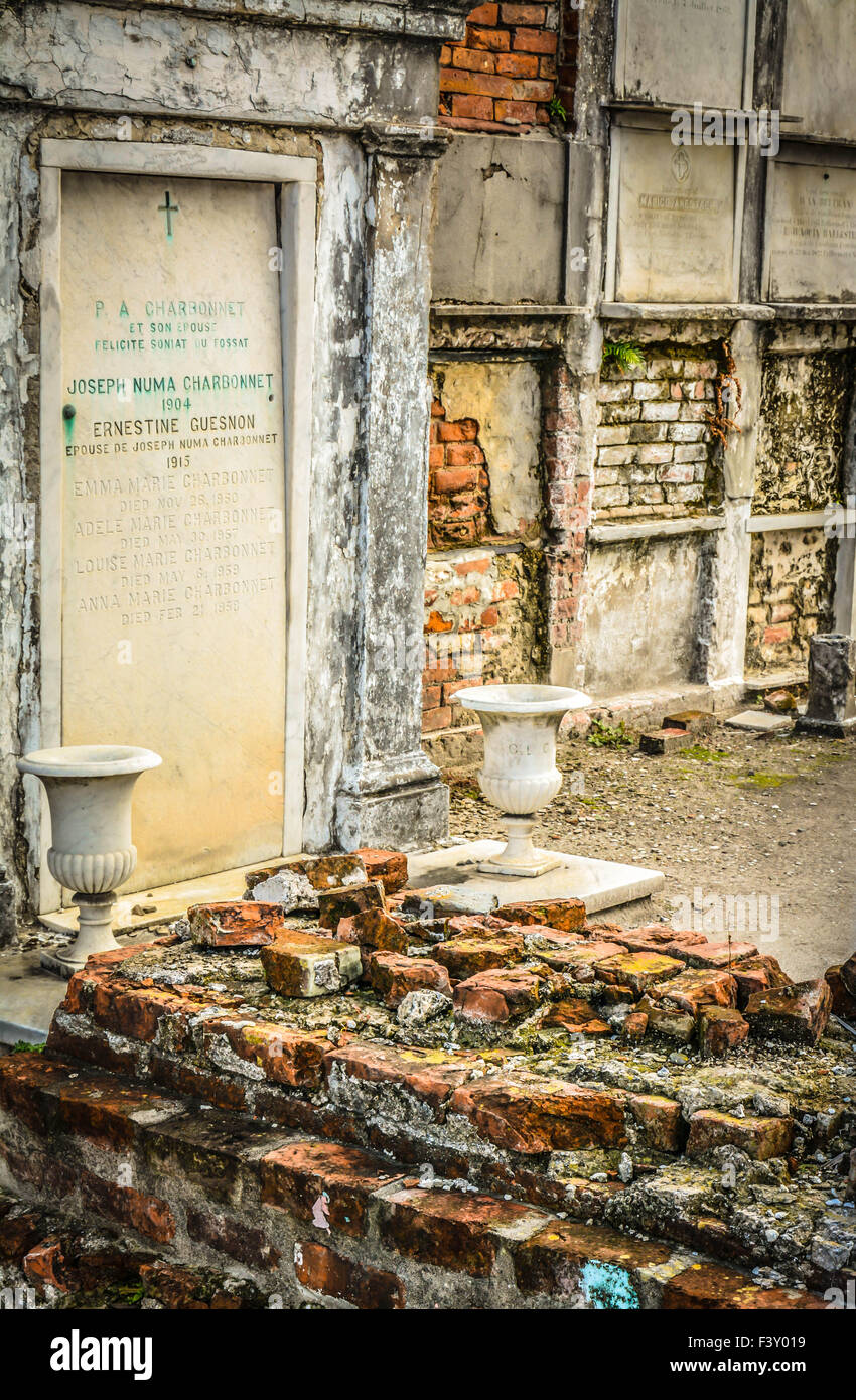 Crumbling, legendary above ground crypts in the oldest and most famous ...
