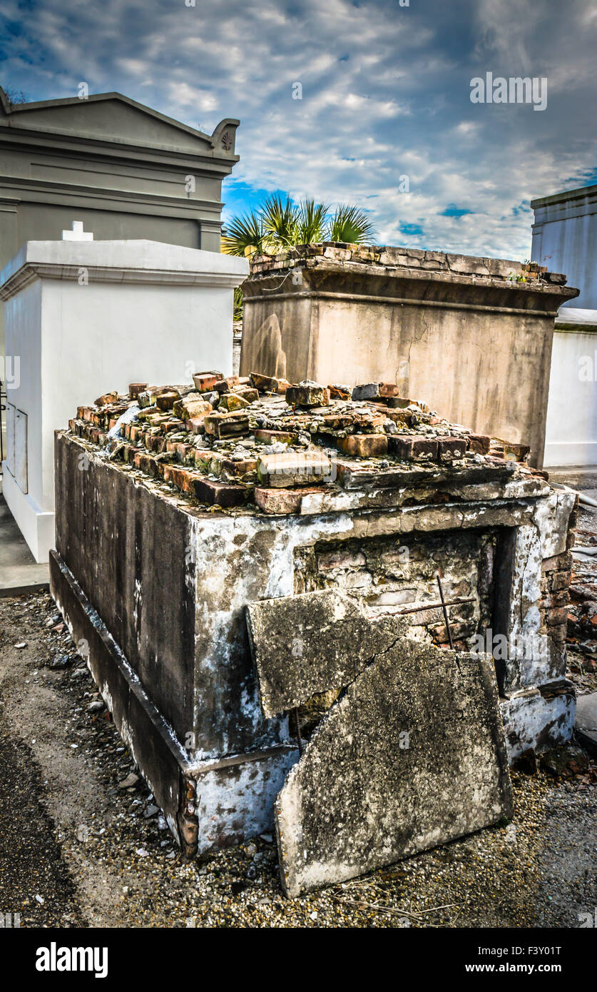 Crumbling, legendary above ground crypts in the oldest and most famous ...