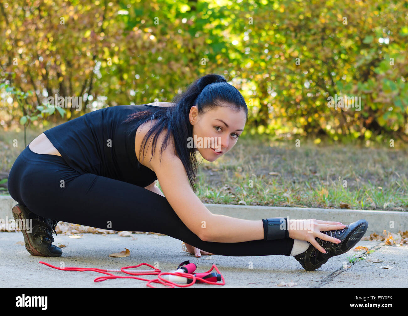 Warming up muscles hi-res stock photography and images - Alamy