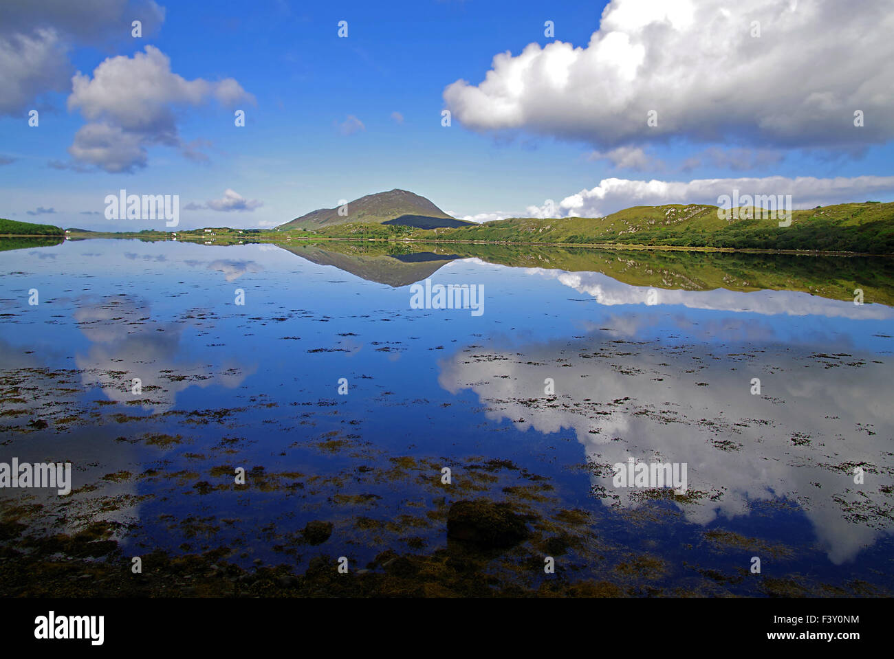 Calm lake in Connemara Stock Photo - Alamy
