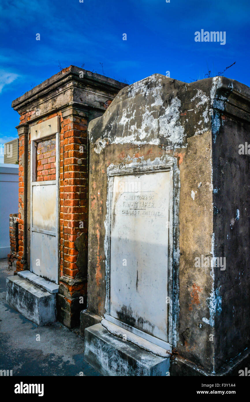 Historic and legendary above ground crypts in the oldest and most ...