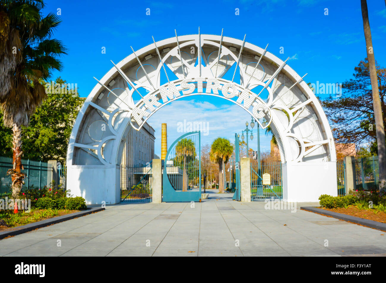 The circular iron gate and Metal archway entrance to the impressive ...