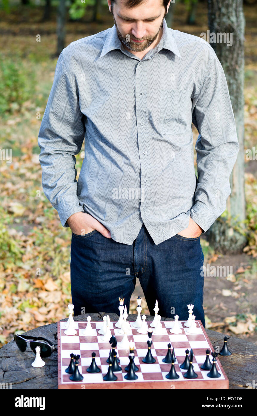 Contemplating man hi-res stock photography and images - Alamy