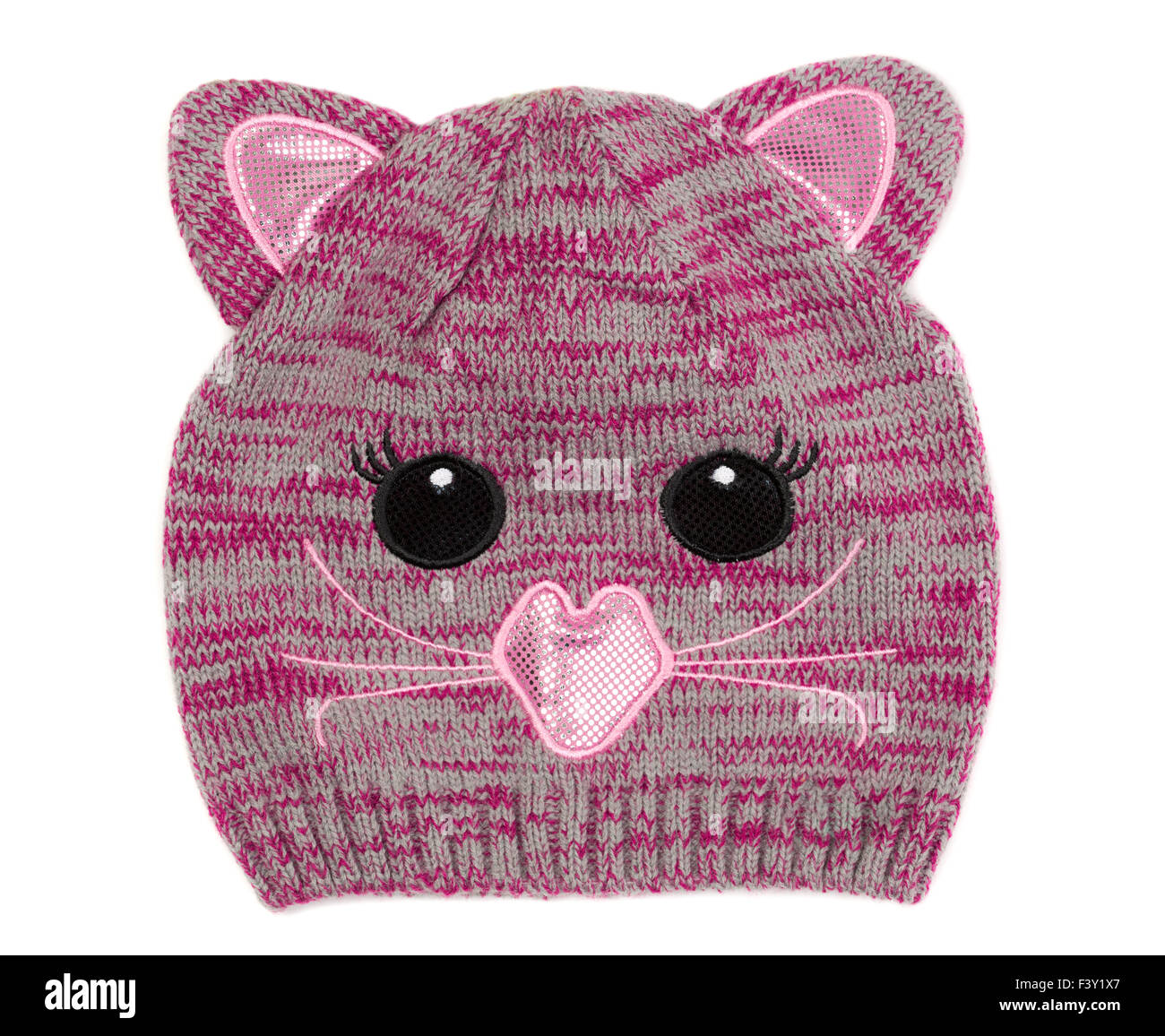 Red knitted beanie hat Cut Out Stock Images & Pictures - Alamy