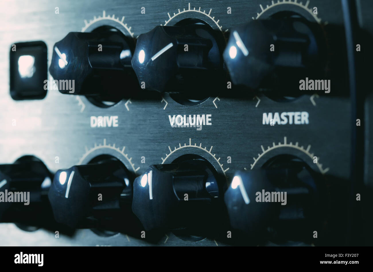 Amplifier Control Panel Stock Photo - Alamy