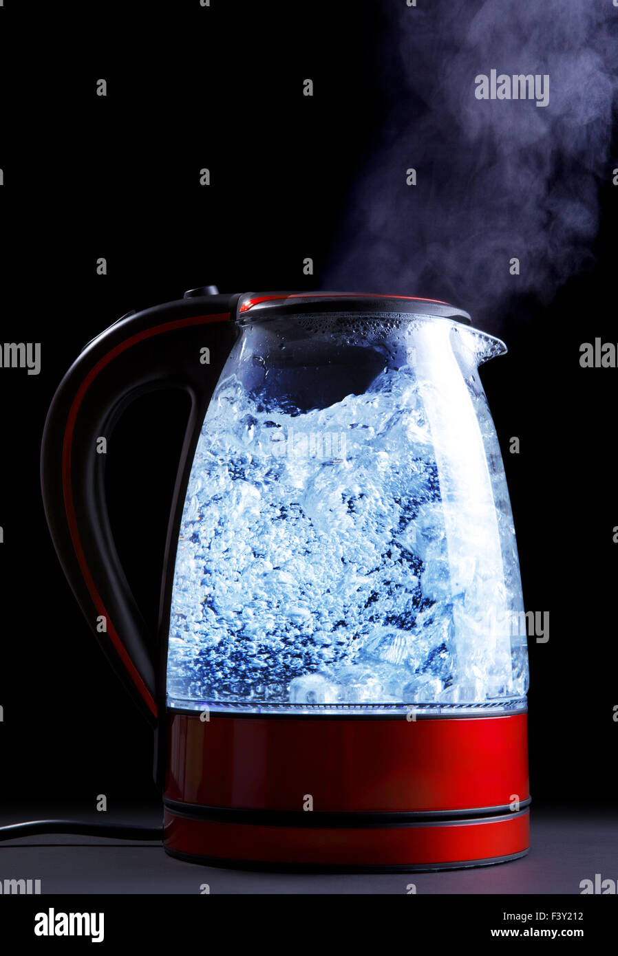 Glass kettle boiling power hi-res stock photography and images - Alamy