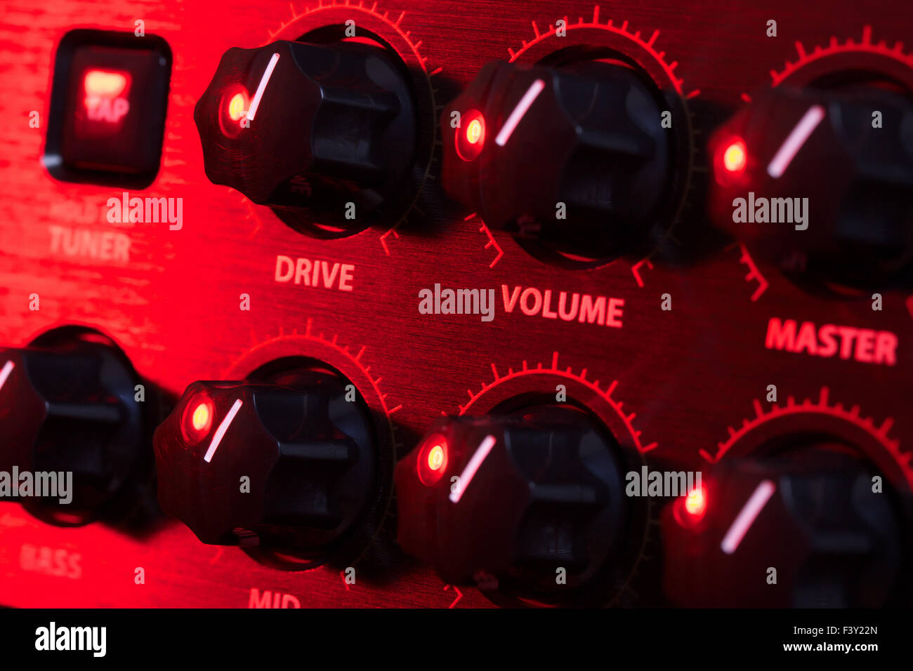 Amplifier Control Panel Stock Photo - Alamy