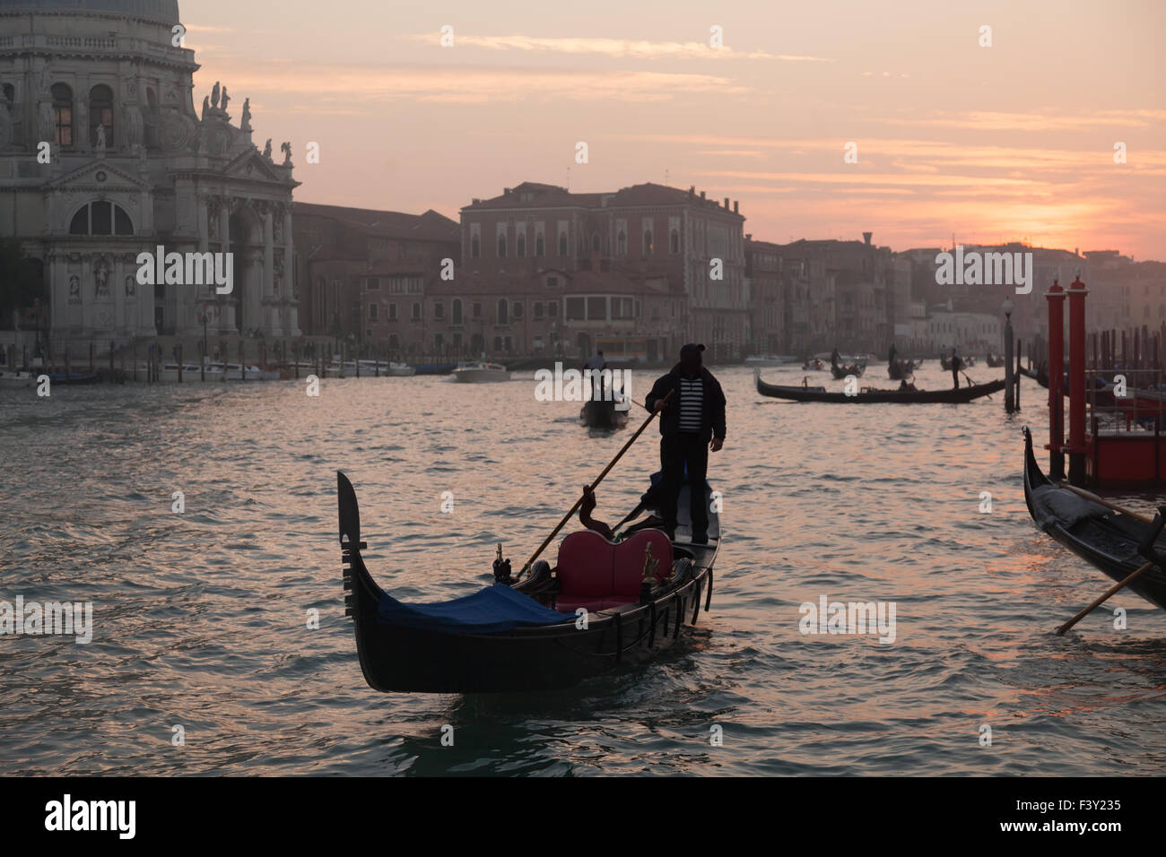 Gondola in the Grand Channel Stock Photo - Alamy