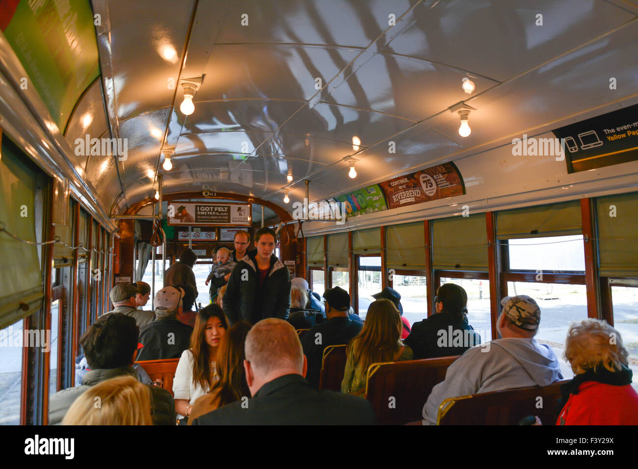 Streetcar interior new orleans hi-res stock photography and images - Alamy