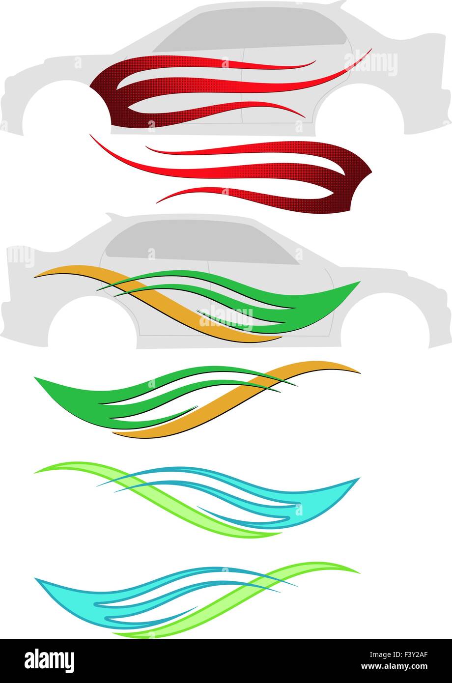 Vehicle Graphics, Stripe : Vinyl Ready Vector Art Stock Vector Image ...