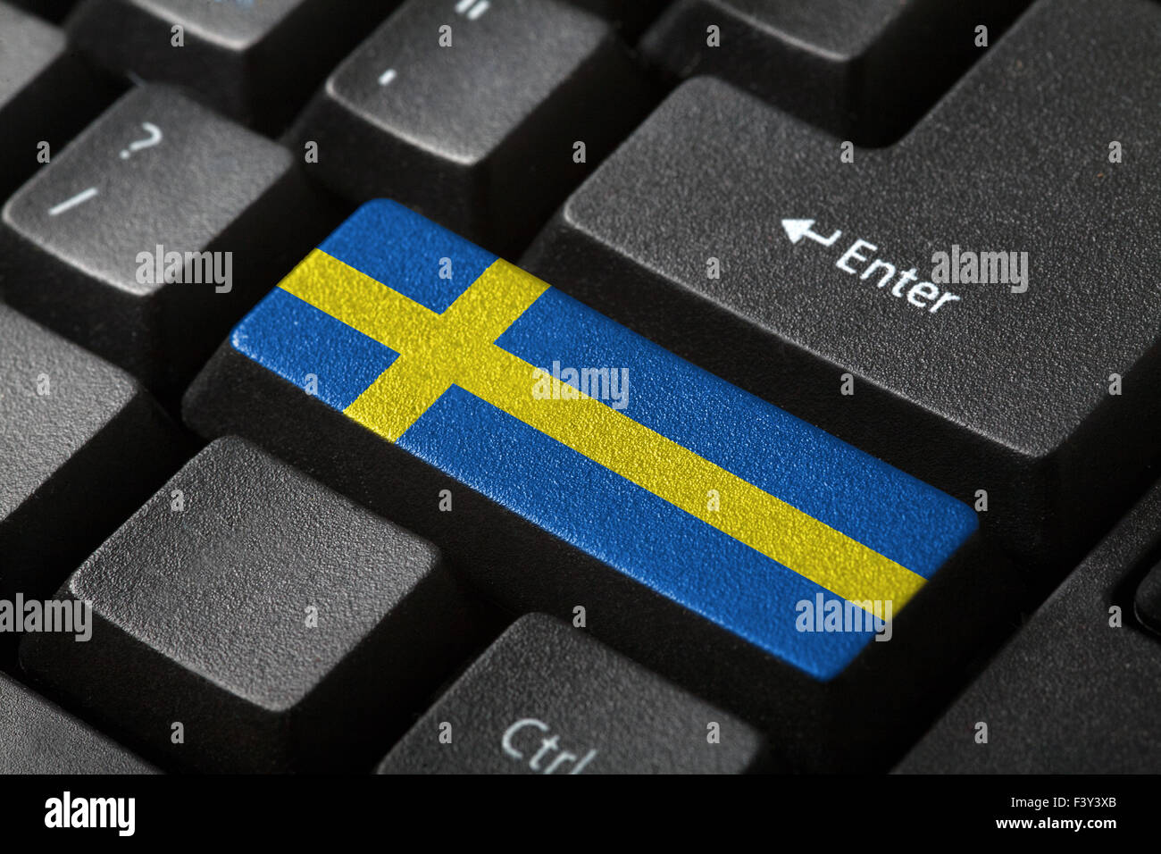The Swedish flag Stock Photo - Alamy