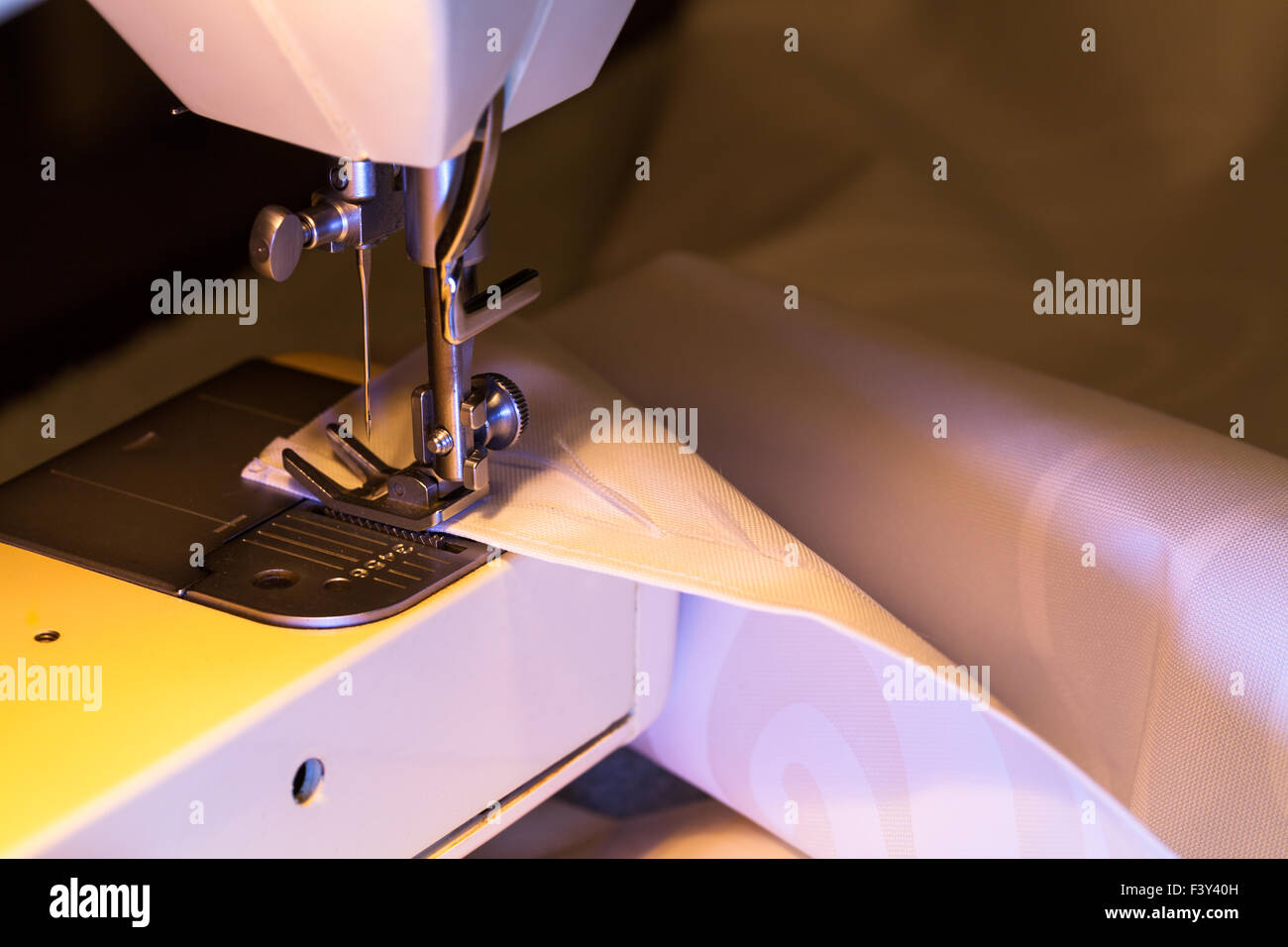 Craft Sewing Machine with Cloth 2 Stock Photo - Alamy