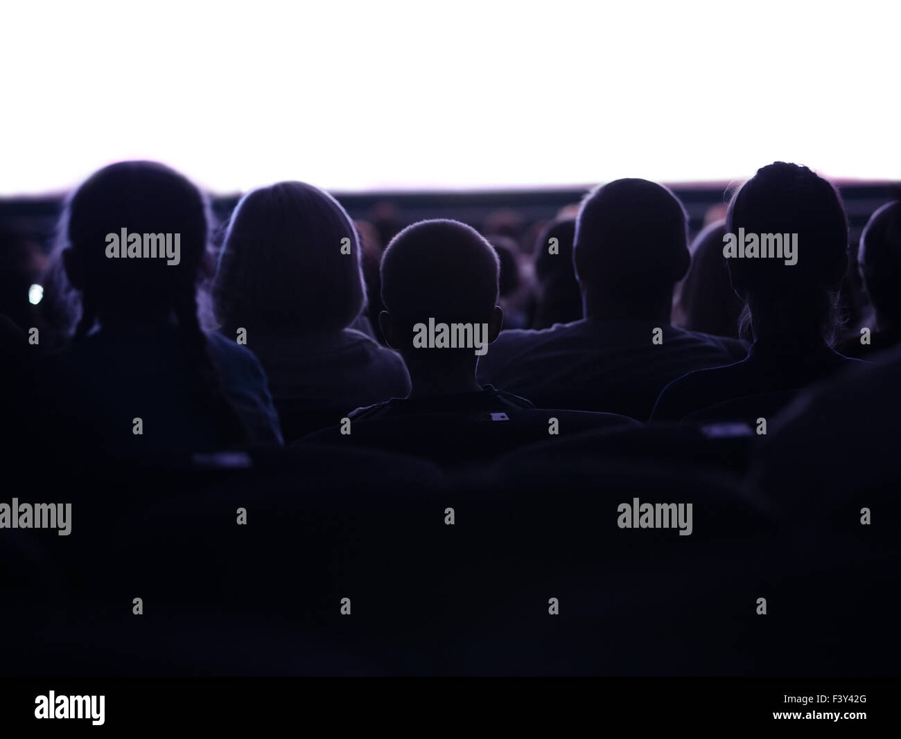 People watching cinema Stock Photo - Alamy
