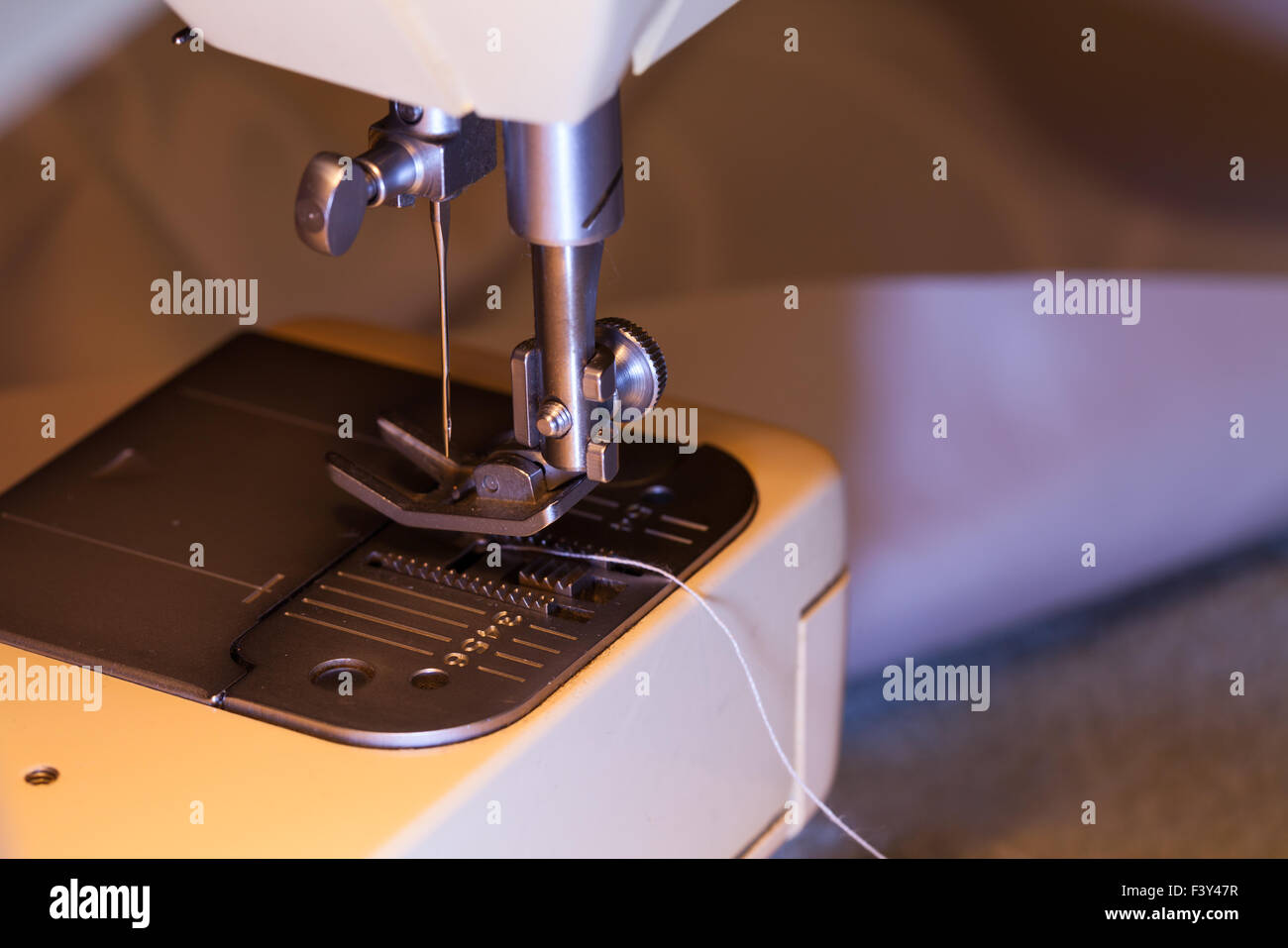 Craft sewing with sewing machine Stock Photo - Alamy