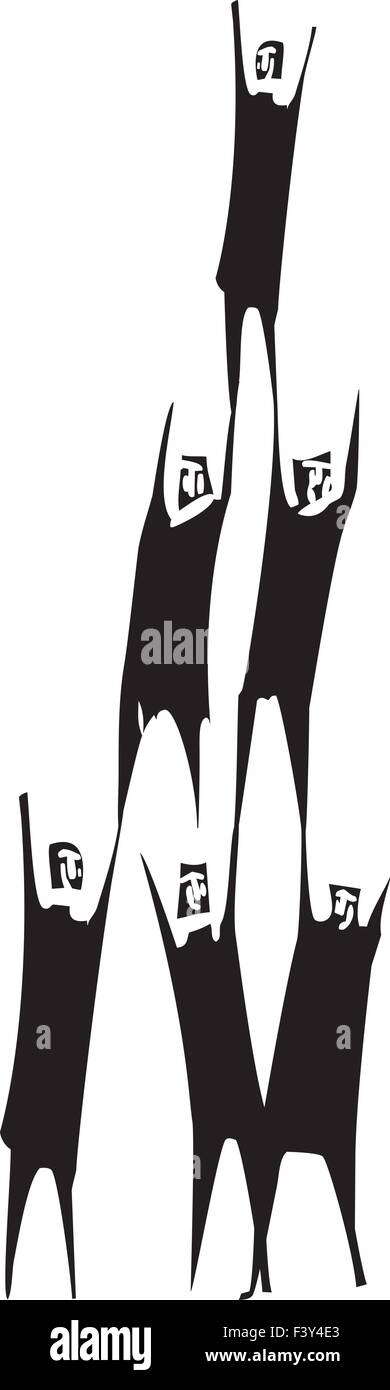 Acrobat pyramid hi-res stock photography and images - Alamy