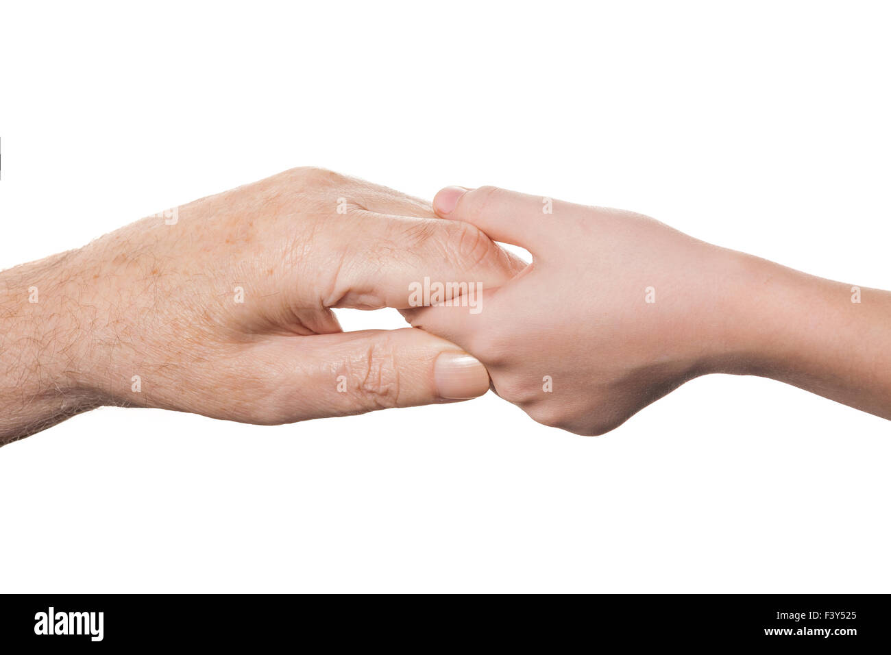 Old baby hands touching hi-res stock photography and images - Alamy