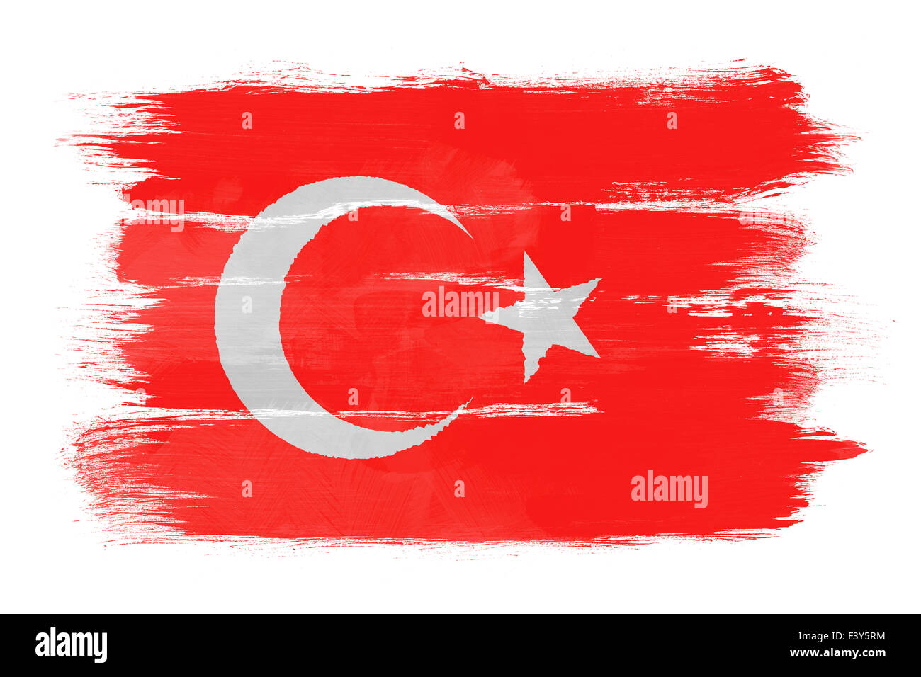 The Turkish flag Stock Photo - Alamy