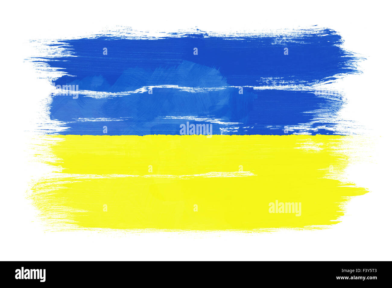 Flag ukraine abstract painting background hi-res stock photography and ...
