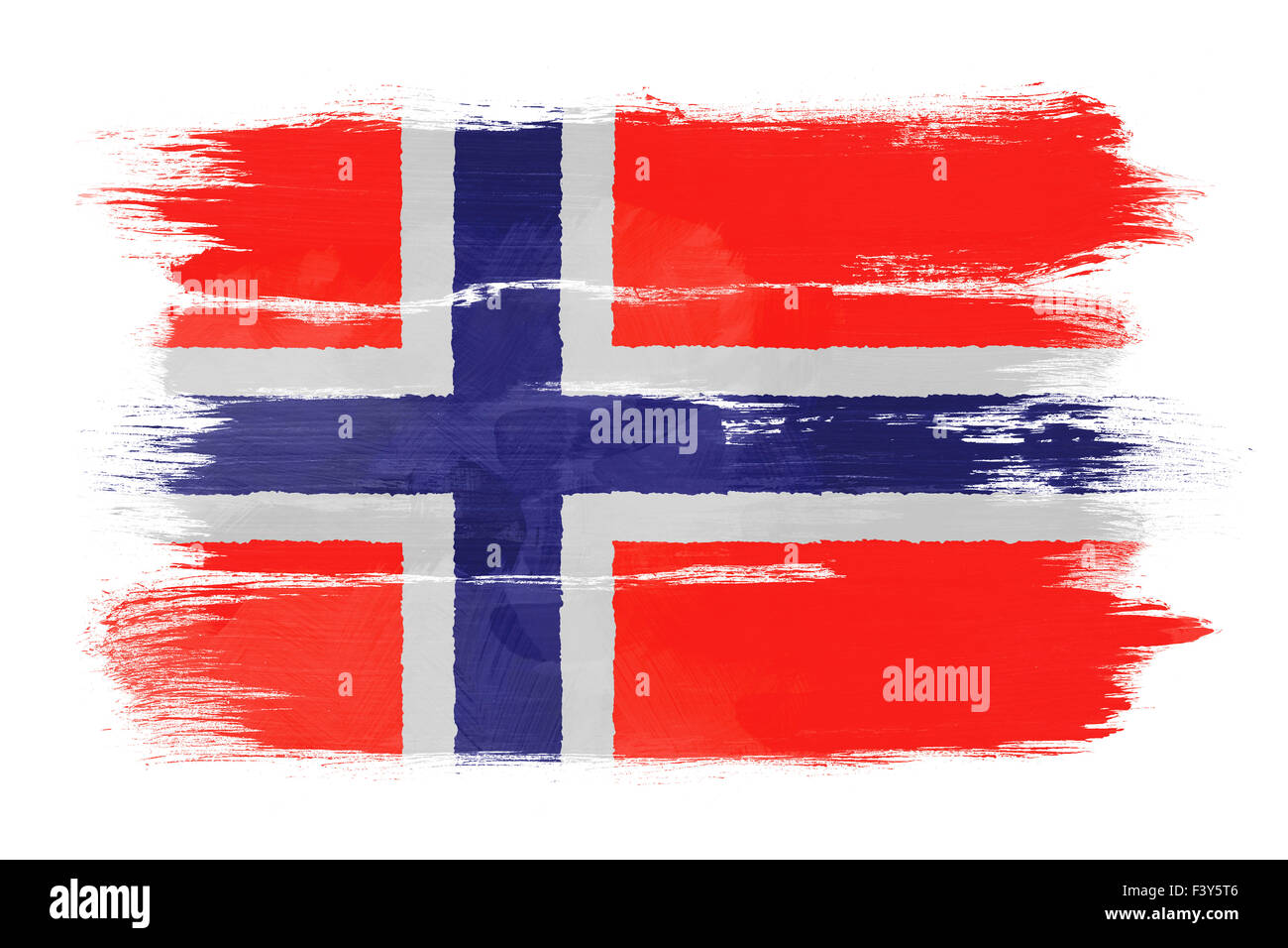 The Norwegian flag Stock Photo - Alamy