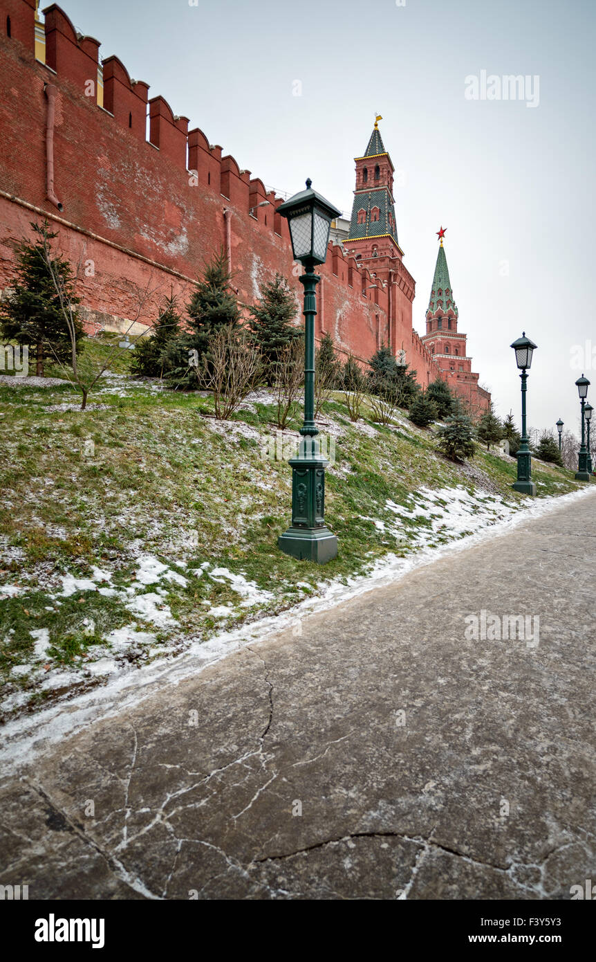 Moscow Kremlin wall Stock Photo - Alamy