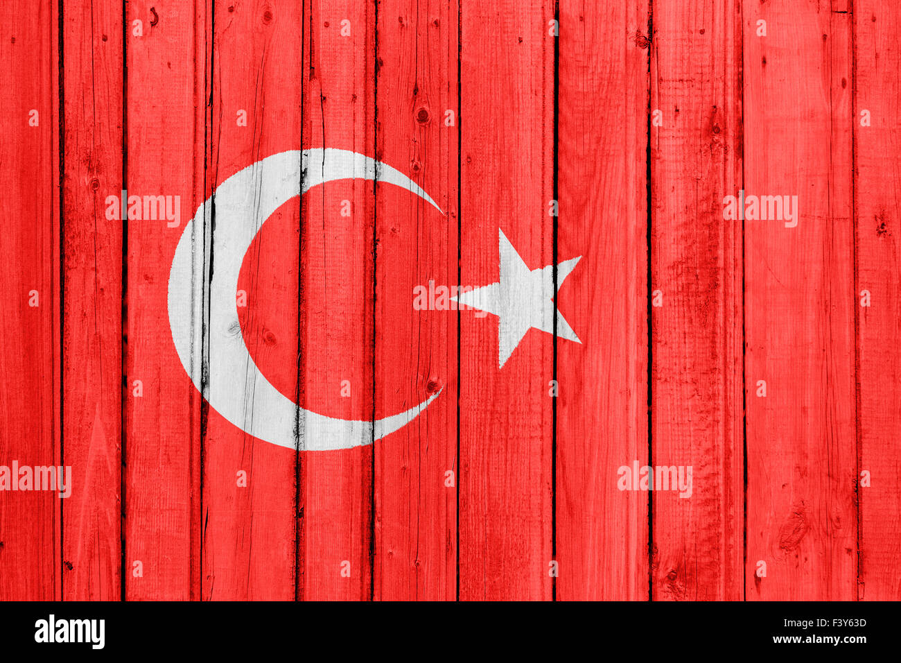 The Turkish flag Stock Photo - Alamy