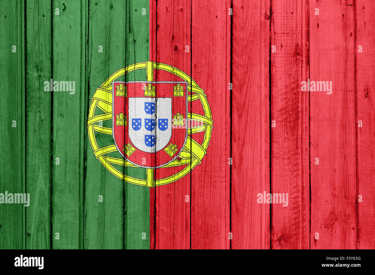 The Portuguese flag Stock Photo - Alamy