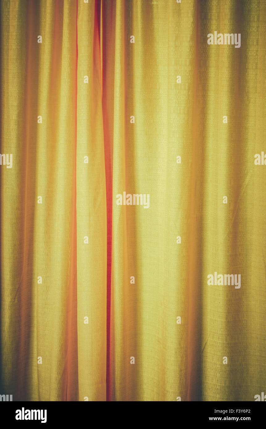Vintage 70s Curtains Stock Photo - Alamy