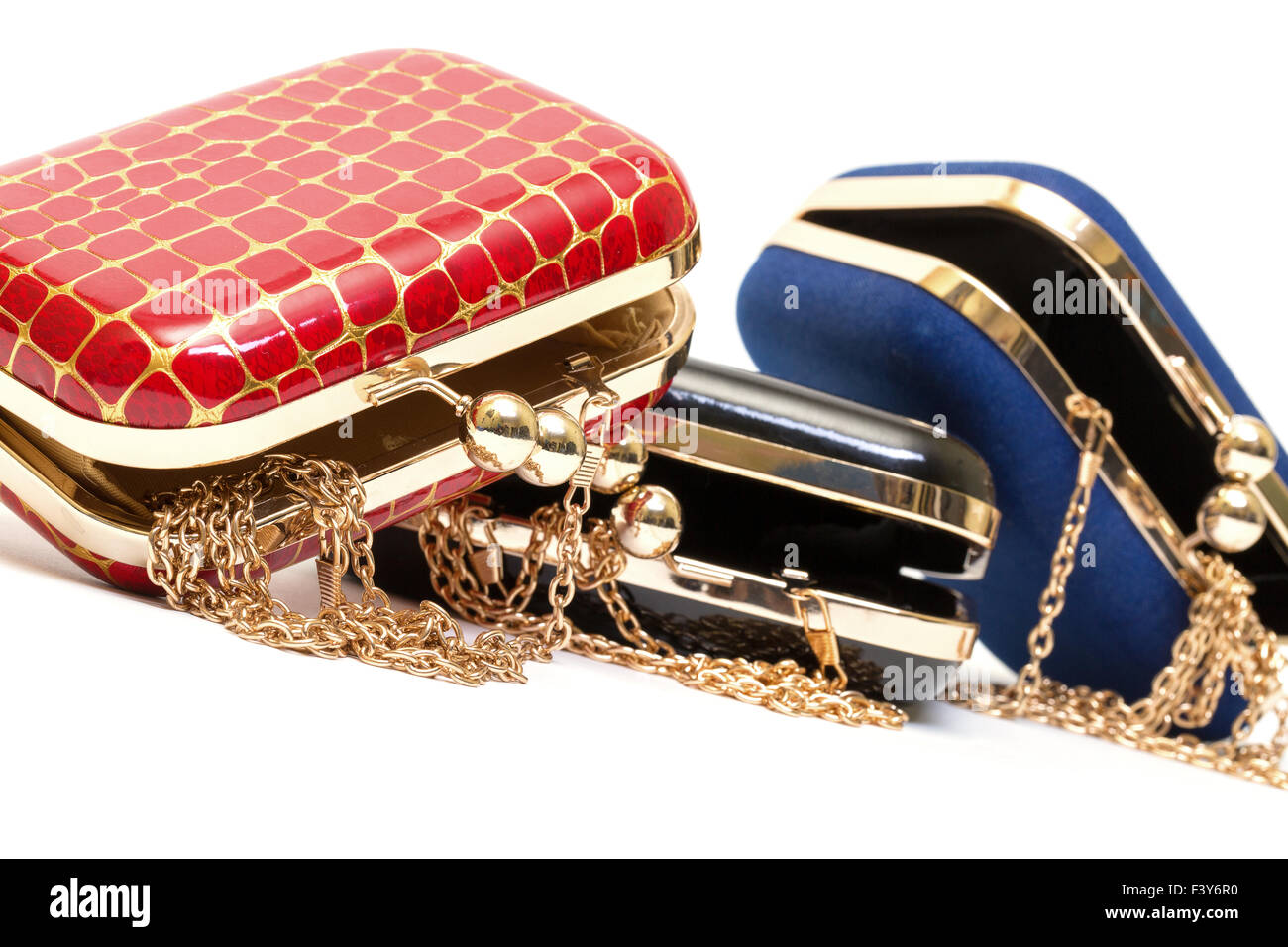 Fashionable female open handbags Stock Photo - Alamy