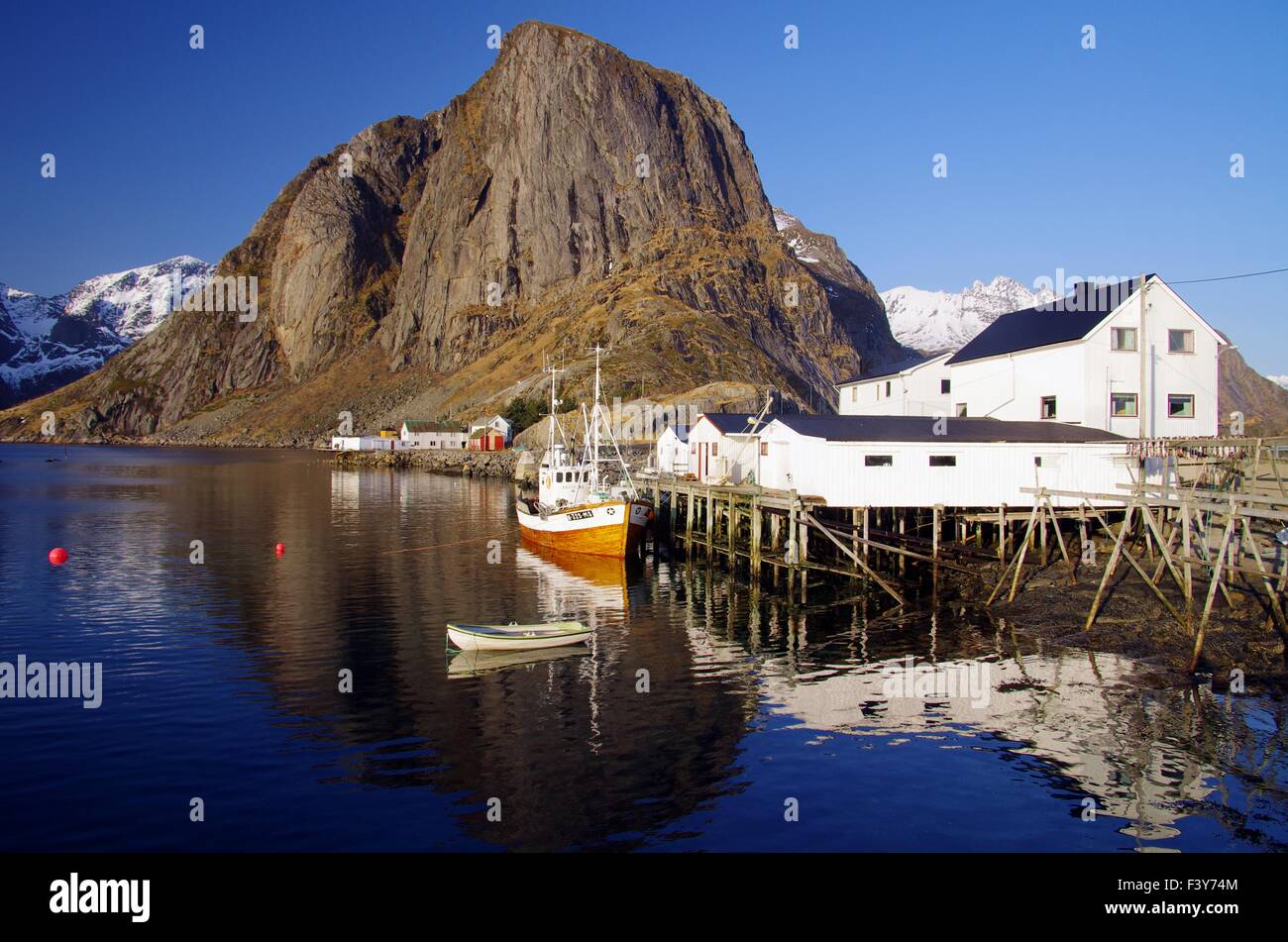 the fishing village Hamnoy Stock Photo - Alamy