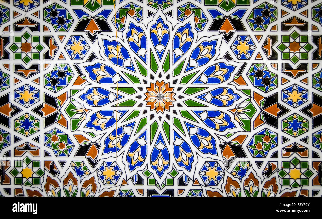 Vintage Patterned Tiles Stock Photo - Alamy