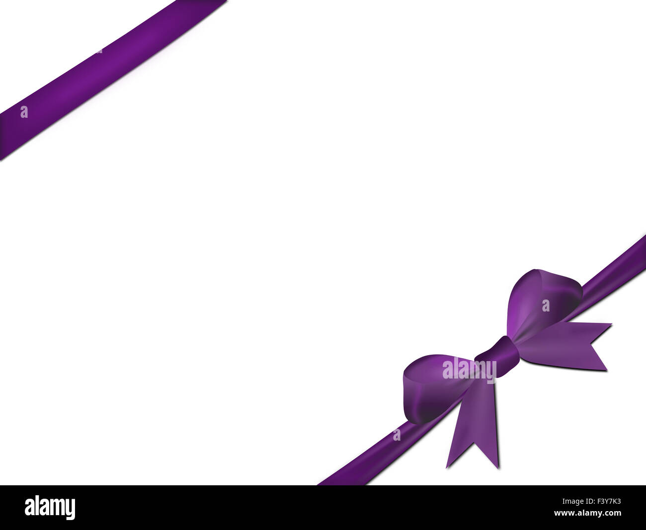 Purple Ribbon Border Clip Art