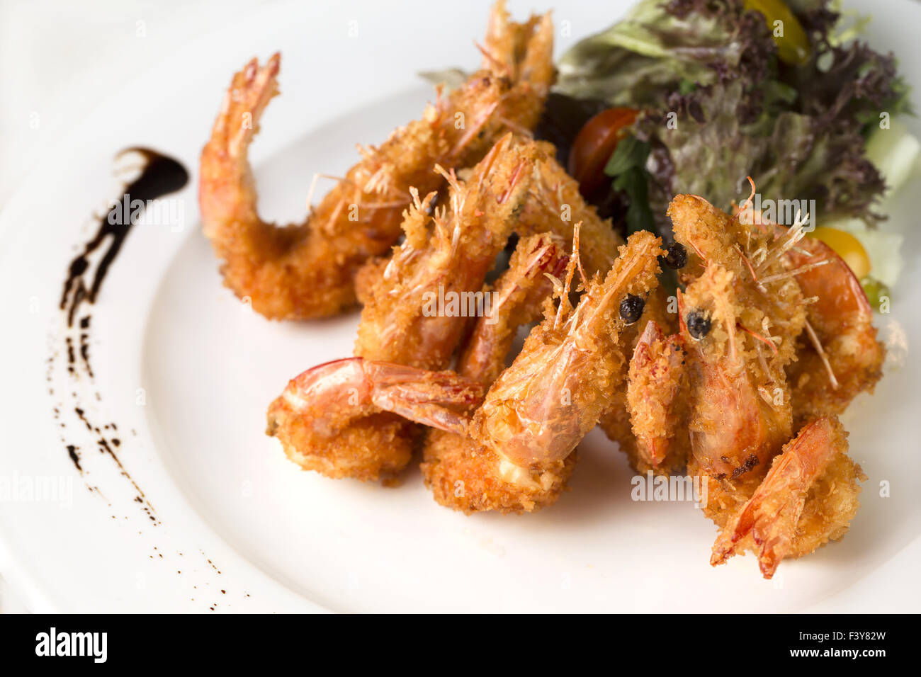 Deep Fried Prawns Stock Photo - Alamy