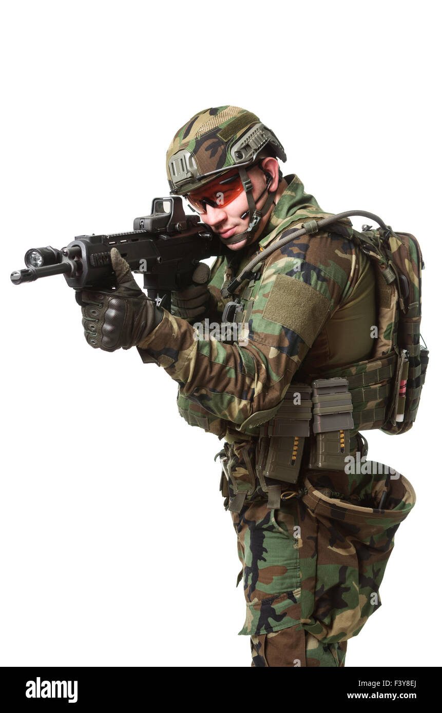 NATO soldier in full gear Stock Photo - Alamy