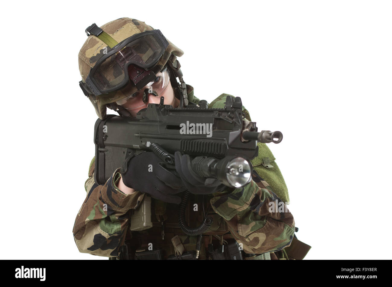 NATO soldier in full gear Stock Photo - Alamy