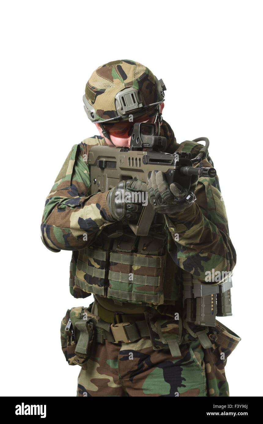 NATO soldier in full gear Stock Photo - Alamy
