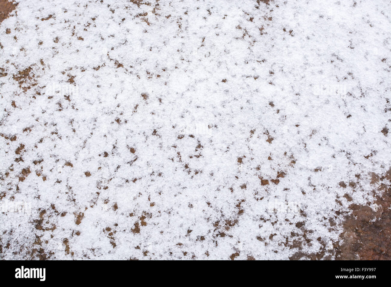Melting snow pattern Stock Photo - Alamy