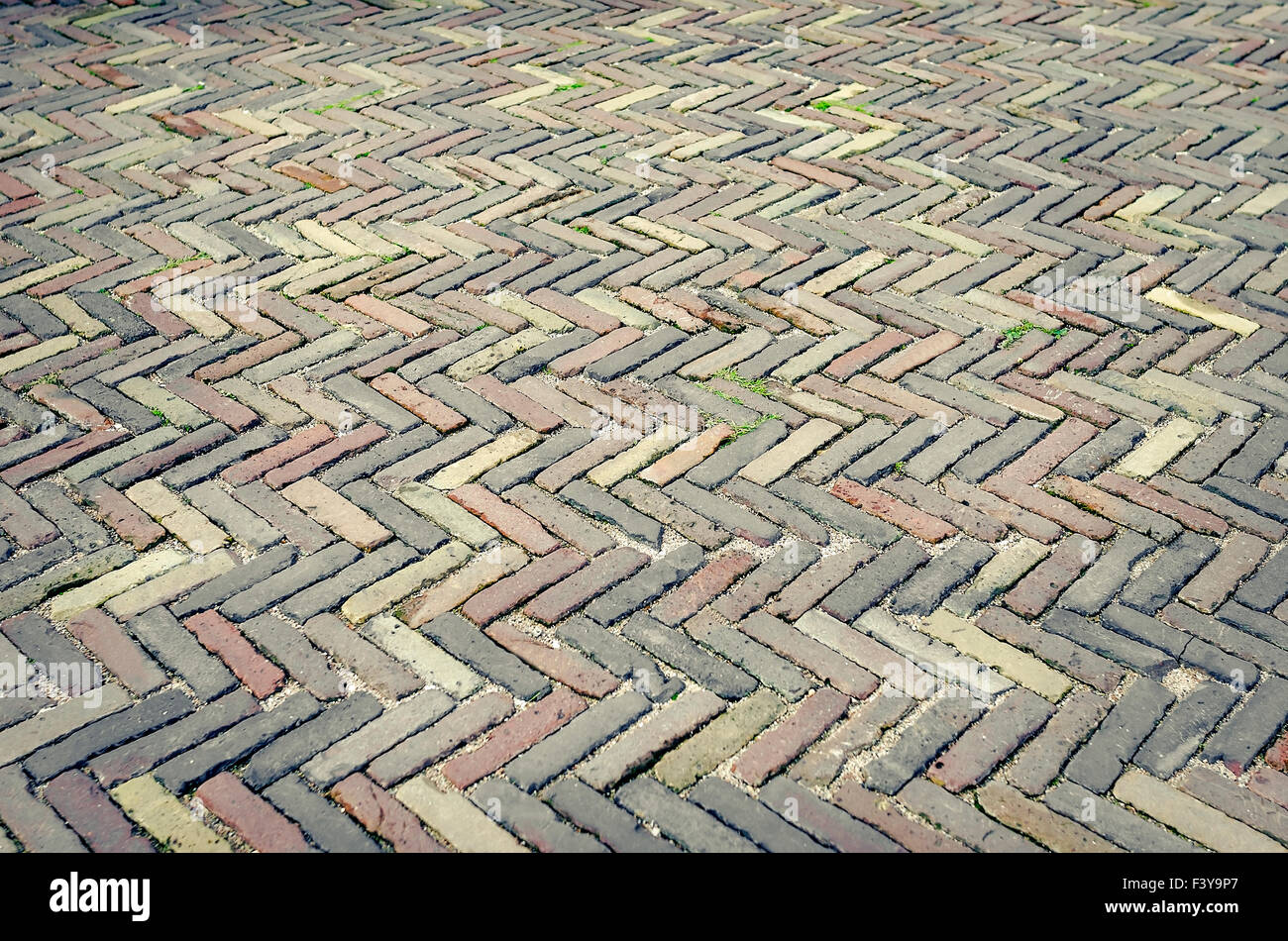 City pavers with grass Stock Photo - Alamy