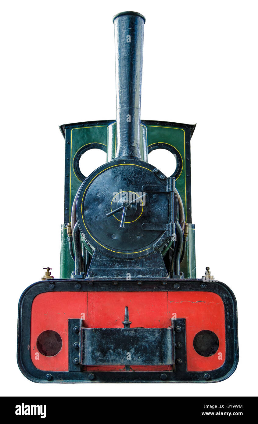 Black and red steam locomotive Cut Out Stock Images & Pictures - Alamy