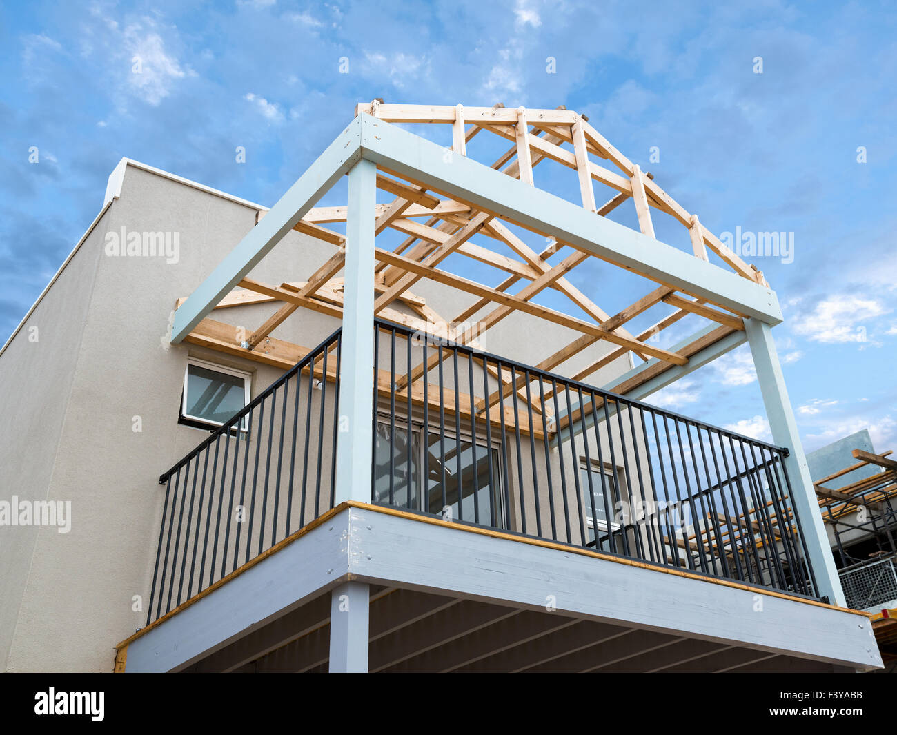 New home construction framing Stock Photo - Alamy